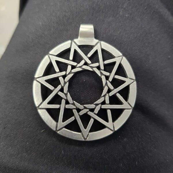 Thelemic Symbol Unicursal Hexagram Star Ring , Occult Mysterious ...