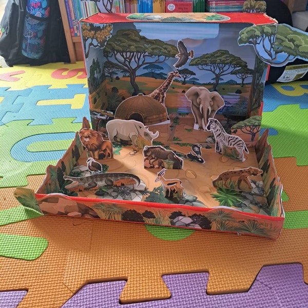 Printable Shoebox Diorama Kit. Create a Forest Habitat. Paper Craft for ...