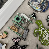 Purple Rain Clouds, Glitter Enamel Pin - Glitter Pin - Raindrops ...