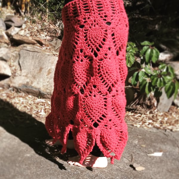 Crochet Cobweb Wrap Pattern: Convertible Pineapple Shawl (PDF Download ...