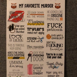My Favorite Murder Quote Stickers Mature MFM Podcast Stickers True ...
