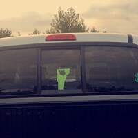 Vinyl Decal Bustin' Clays Trap Shoot Hunt Truck Country Bumper Sticker ...