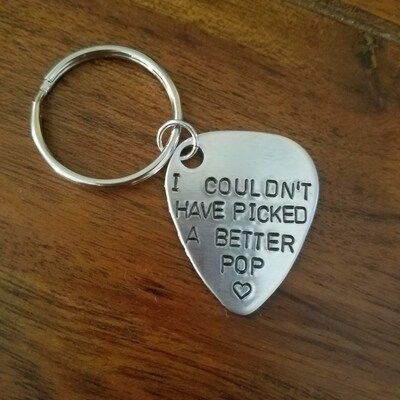 Custom Guitar Pick Keychain Custom Keychain Personalized - Etsy