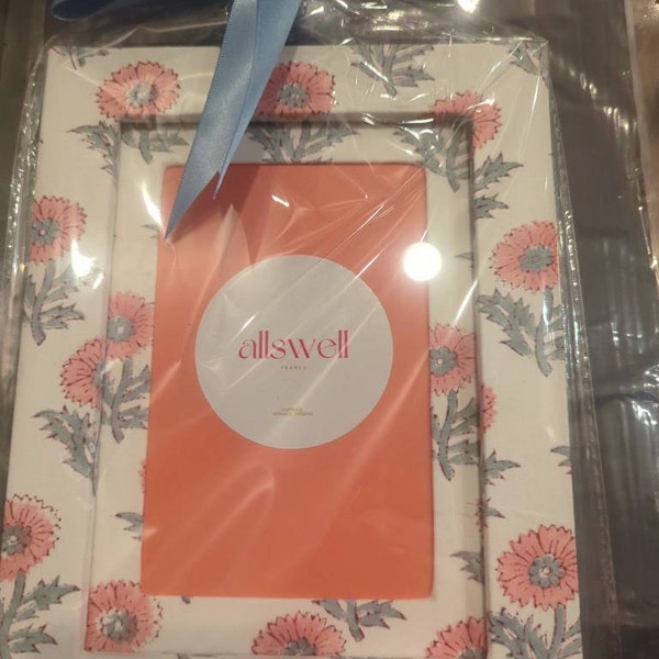 Made-to-order 5x7 (matted to 4x6) Block Print Fabric-wrapped Picture ...