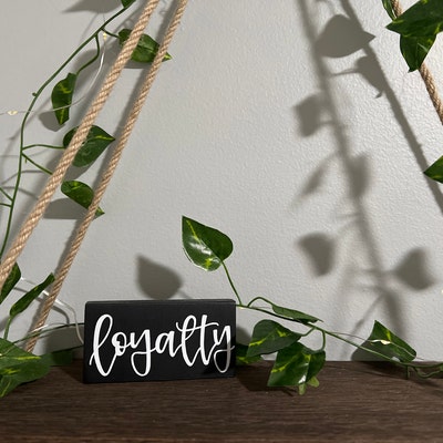 One Little Word Custom Hand-lettered Wood Sign Shelf Sitter Word for ...