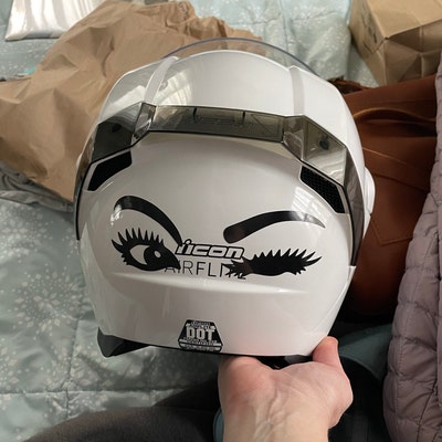 Winking Eyes Decal, Eye Lashes Wink Car Window Sticker, Woman Eyelashes ...