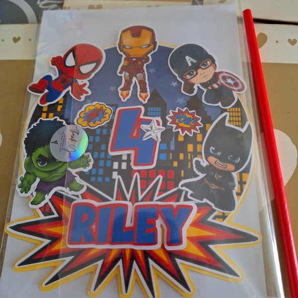 Superhero Cake Topper / Avengers. - Etsy