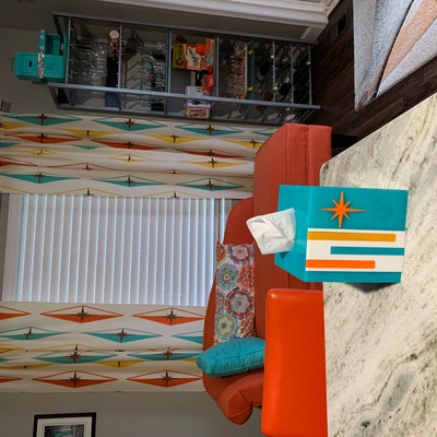 Mid Century Modern Tissue Box Cover modline Design Retro Style Tissue ...