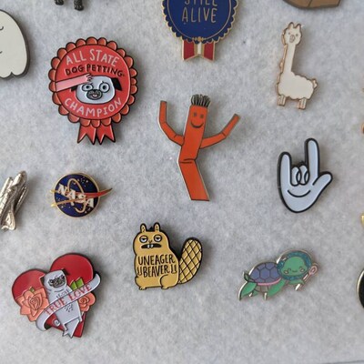 Tiger Enamel Pin - Etsy