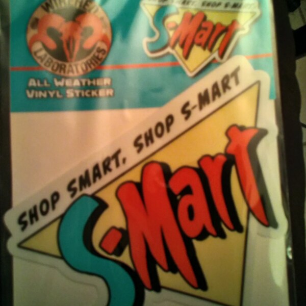 S-mart Vinyl Sticker! Shop Smart, Shop S-mart! 4.5" All Weather Evil ...