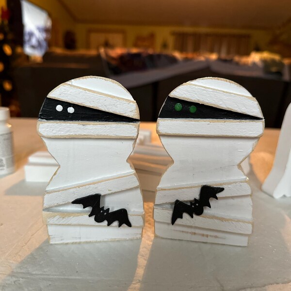 10 or 20 Unfinished Wooden Mummy Cutouts, Wood Mummy, Mummy Shapes ...