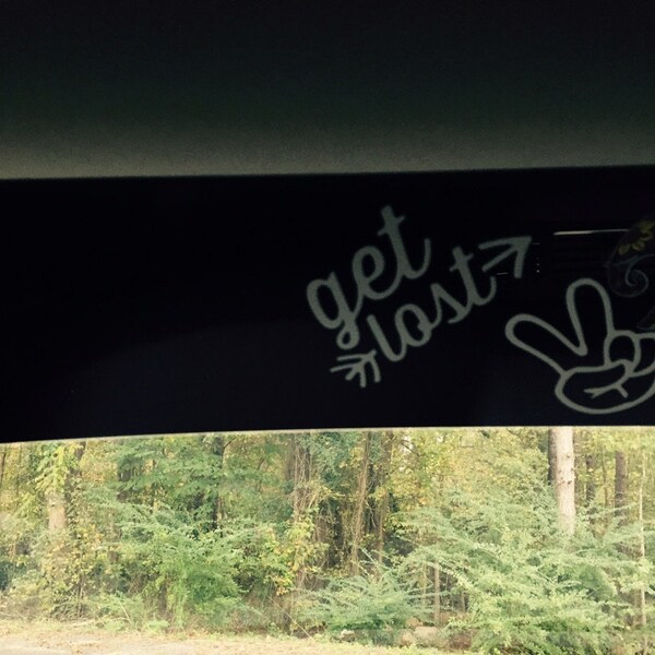 Get Lost Decal, Arrow Sticker - Roam, Explore, Travel, Get Outdoors ...