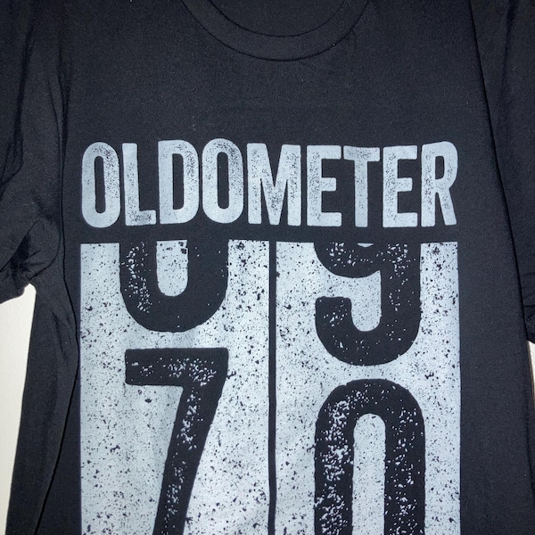 Oldometer 80 T-shirt - Unisex Funny 80 AF Mens 80th Birthday Shirt ...