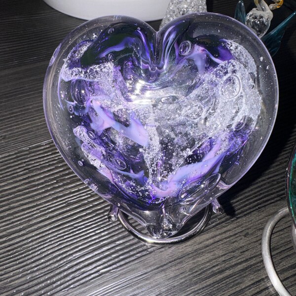 Memorial Glass Orb, Cremation Glass, Keepsake, Rainbow Bridge, Loved ...
