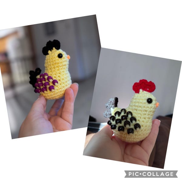 Beaded Fidget Chicken Crochet Pattern: Beginner Friendly, No Sew ...