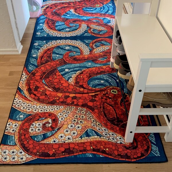 3D Rug, Slit Rug, Illusion Rug, 3D Ocean Rug, Staircase Themed Rug ...