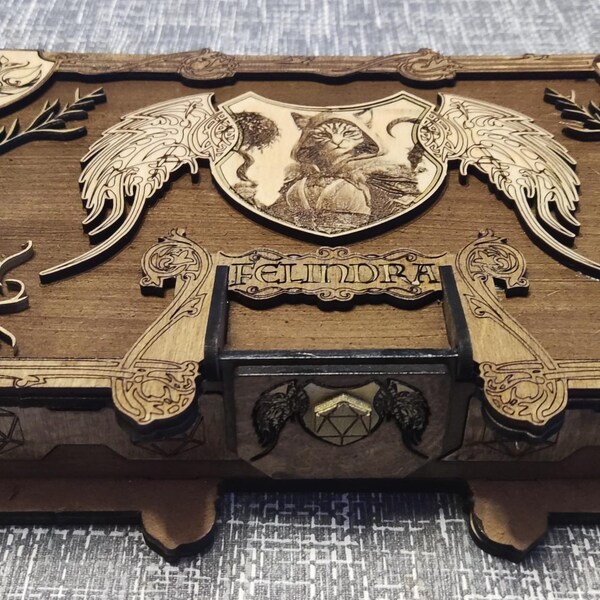 Bookbox With Character Sheet, Dicebox and Storage for Your Rpg Needs AI ...