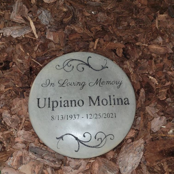 Custom Engraved Memorial & Tribute Stone 11 Inch in Loving Memory - Etsy