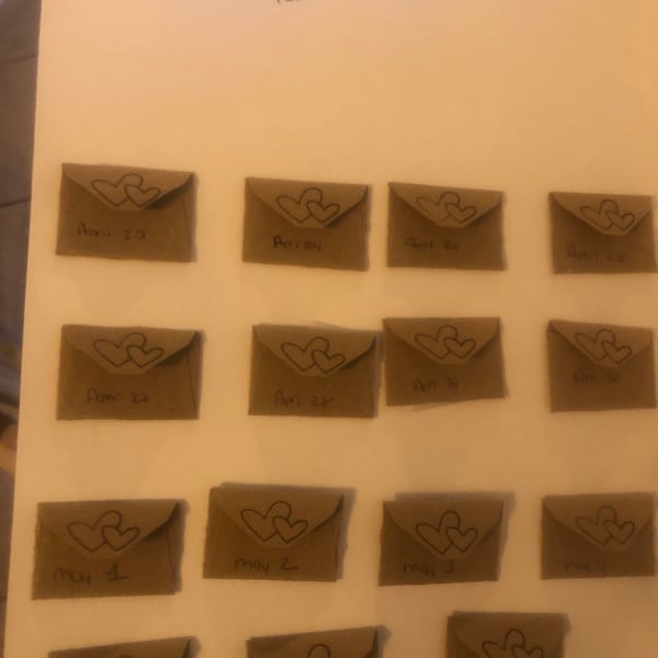 Heart Mini Envelopes 50 Pc| Very Small Paper Envelopes | Teeny Tiny ...