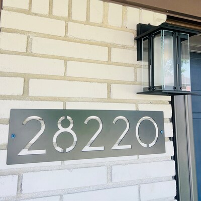 Large 24x 48 Metal Custom Logo Business Sign Outdoor Sign Office Sign ...