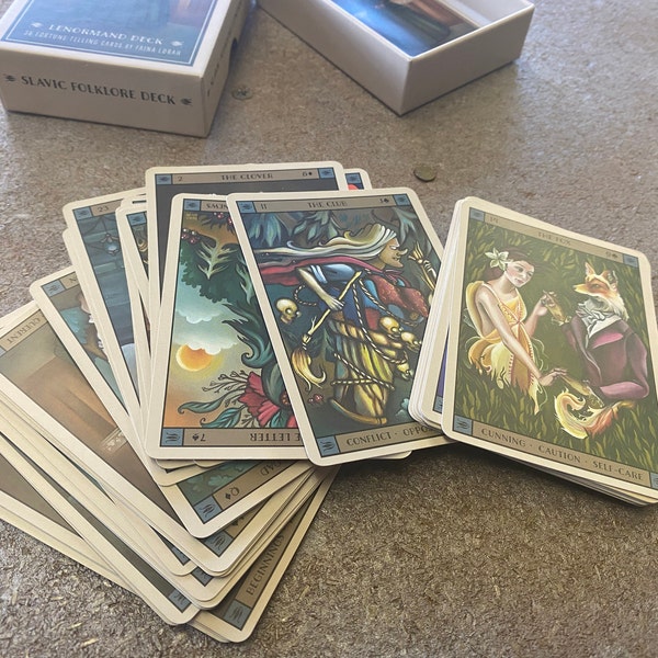 Slavic Folklore Lenormand Deluxe Edition Fairy Tale Oracle Cards ...