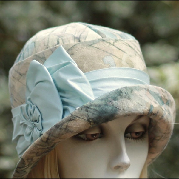 1920s Gala Event Hat Summer Wide Brim Hat Cloche Costume Flapper Garden ...