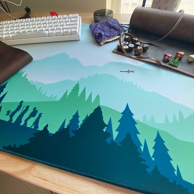 Adventure Desk Mat, Dungeons and Dragons Desk Mat, Gamer Mat, Landscape ...