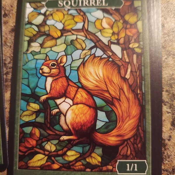 Angel 4/4 Token STAINED GLASS SERIES 3 Magic the Gathering Givememana's ...