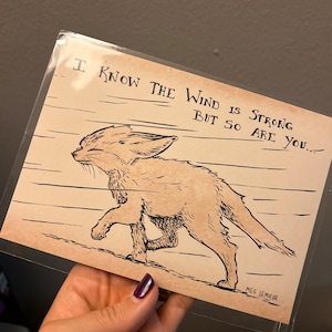 Fox in the Wind 5x7 Art Print - Etsy