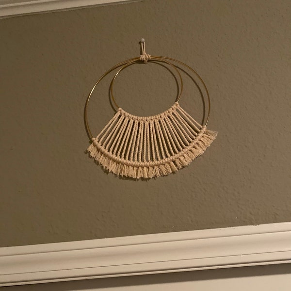 Macrame Hoop Wall Hanging - Etsy