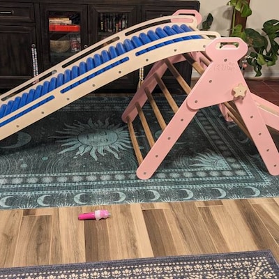 Rolling Slide With Climbing Triangle, Indoor Outdoor Playground ...