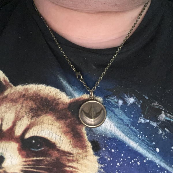 Green Power Rangers Legacy Dragon Coin Necklace Hand Cast Metal Bronze ...