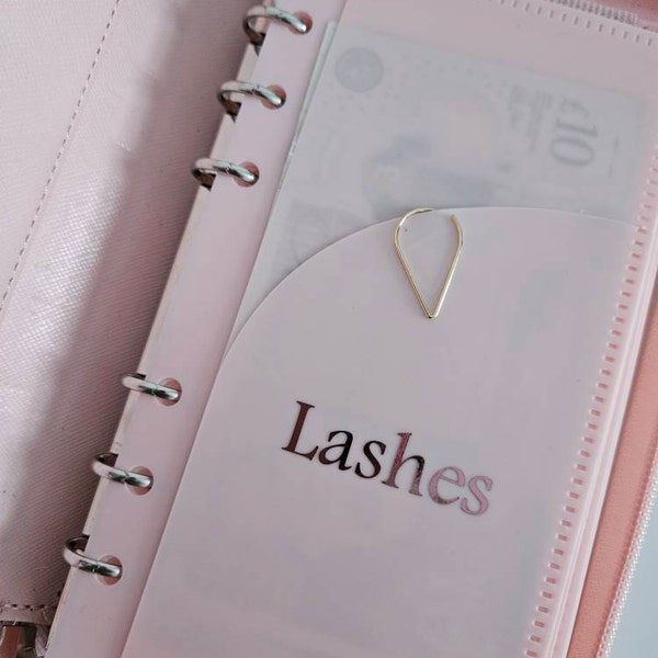 A6 White Divider Envelopes, Minimalist Tabbed Cash Wallets, Set of 5 ...