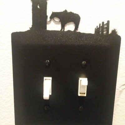 Outhouse Cowboy Western Light Switch Double Plate Cover - Etsy