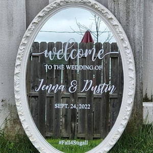 Event Timeline Wedding Sign Decal /personalized Couples Names | Etsy