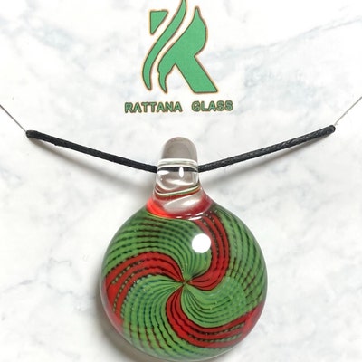 Reticello Glass Pendants Blown Glass Pendant Blown Glass Necklace - Etsy