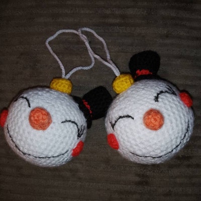 Keychains Devil&angel With Wings Crochet Heart Keychain Pattern ...