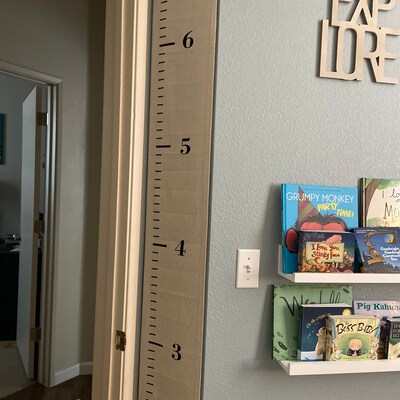 Tan Fabric Growth Chart Fabric Height Tracker Portable Growth Chart Personalized Growth Chart - Etsy