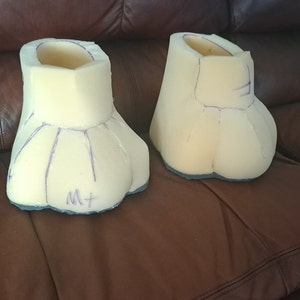 Hollow Foam Foot Hoof Pattern - Etsy Australia