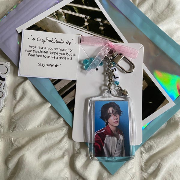 Custom K-pop Photo Keychain - Etsy