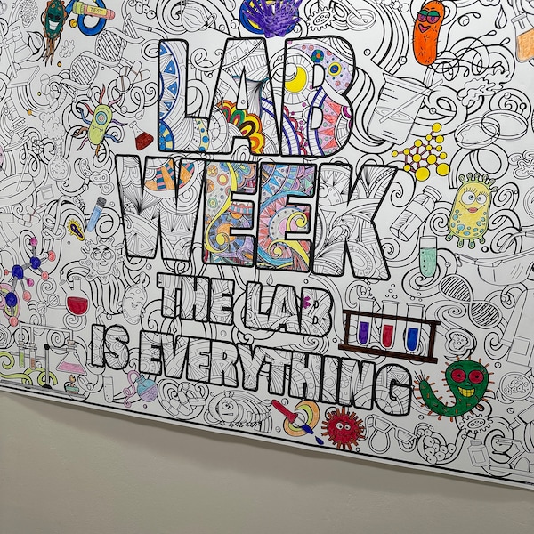 Lab Week 2024 Coloring Page Giant Coloring Poster for Lab Week 2024 Lab ...
