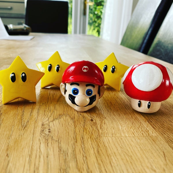 Super Mario Star Drawer Knobs | Nintendo Game Room | Cute Star Video ...