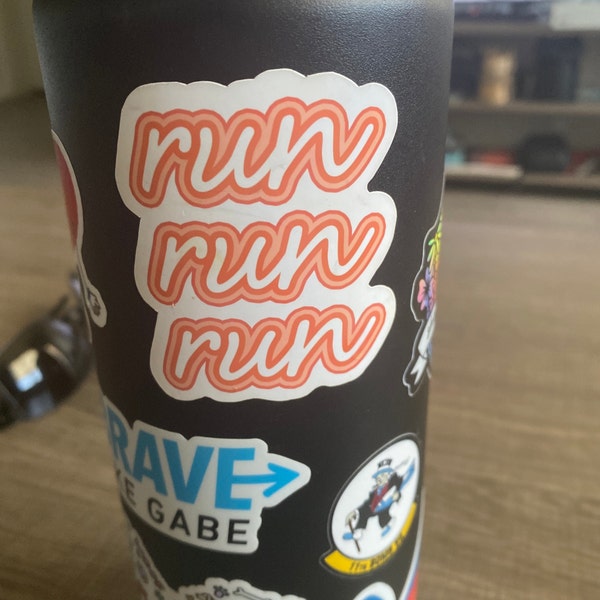 Run Sticker, Runner Stickers, Gifts for Runners, Track Gifts, Cross ...