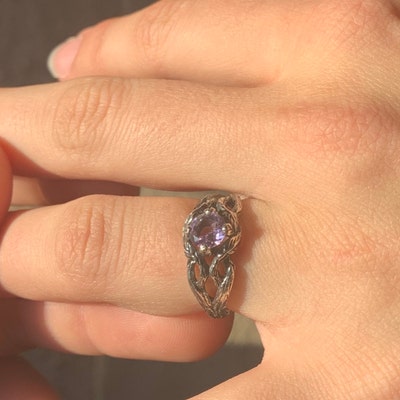 Branch and Leaves Engagement Ring With Unique Branch Ring - Etsy