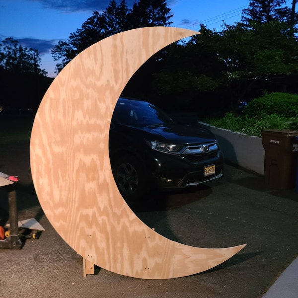 5ft, 6ft, 7ft 8ft Over the Moon and Clouds Template Backdrop ...