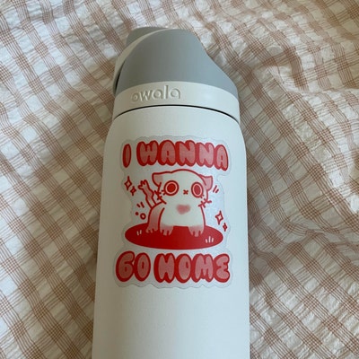 Clear Transparent Vinyl Sticker I Wanna Go Home Kitten Cat Kawaii Cute ...
