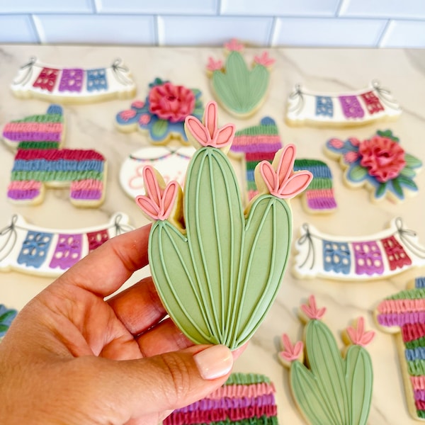 Cactus Cutter - Cactus and Greenery Cookie Cutter - 3D Printed Cookie ...