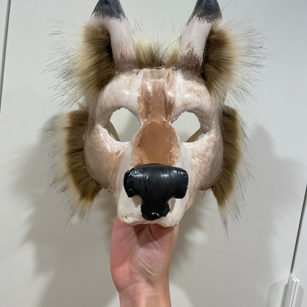 Cardboard Wolf Therian Furry Mask Pattern and Guide!! | Birdydogshop - Etsy