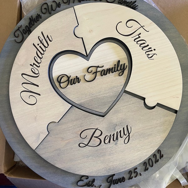 Unity Puzzle, Family Puzzle, Blended Family Puzzle, Unity Alternative ...