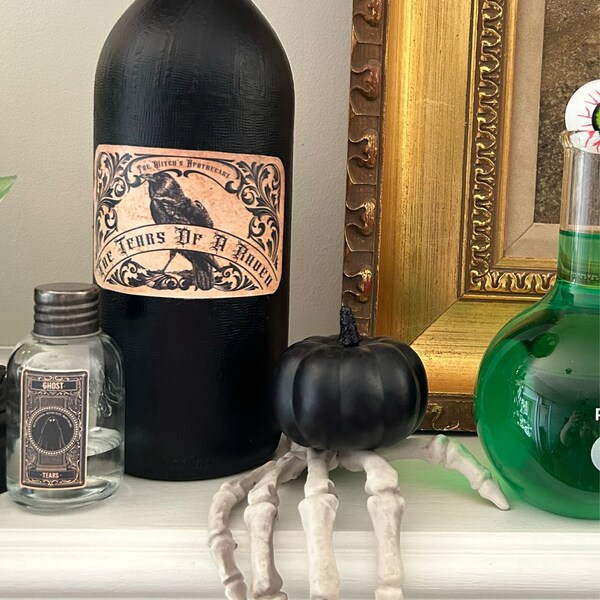 Eye Potion Apothecary Label Digital Art Gothic Poster -gross Halloween ...